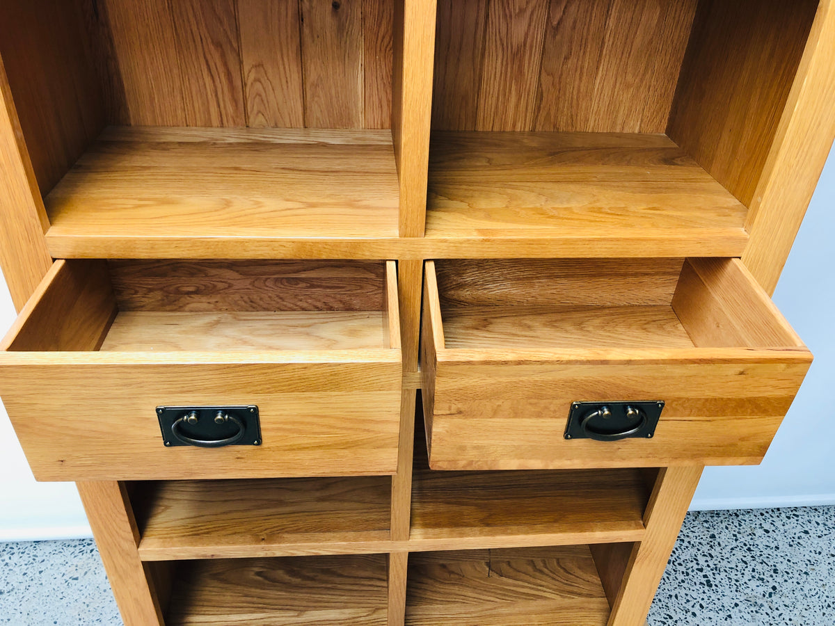 Beautiful Besp-Oak Solid Oak Display Bookshelf/Buffet (21604 ...